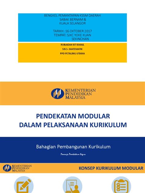 Pendekatan Modular Dalam Pelaksanaan Kurikulum Pdf