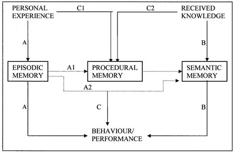 memory structures and knowledge acquisition pathways in a cognitive