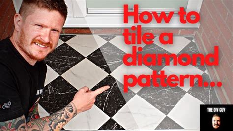 How To Set Out And Lay A Diamond Tile Pattern Diagonal Tiling