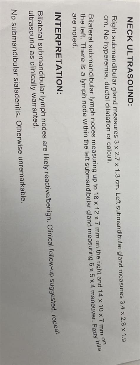 Bilateral Submandibular Lymph Nodes Seriousness Rdiagnoseme