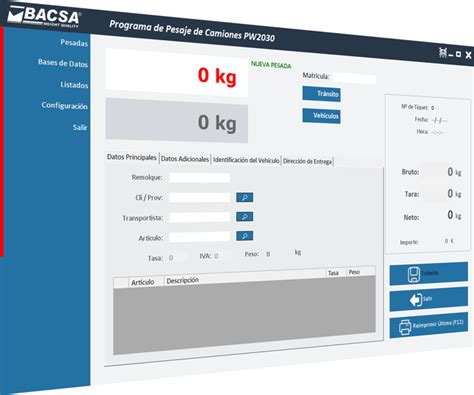 New Multi Language Truck Scale Management Software PW2030 By BACSA