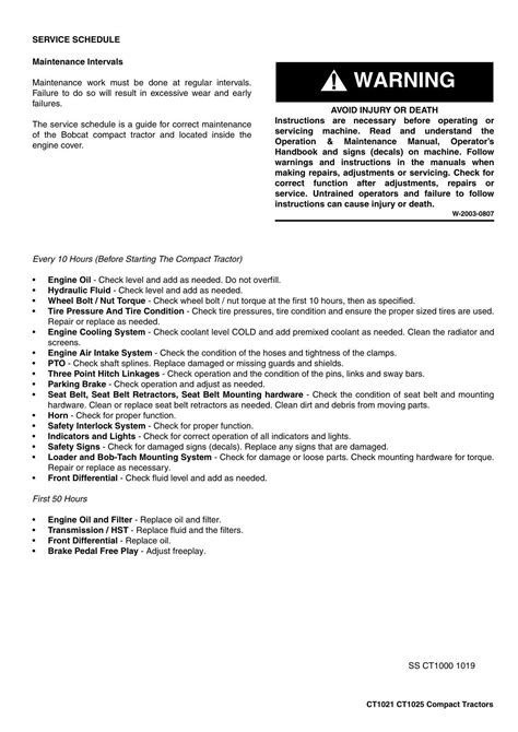 Bobcat Compact Tractor Operation And Maintenance Manual ChatWithManuals Interactive