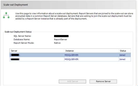 Removing Sql Reporting Services Instances From Scale Out Deployment