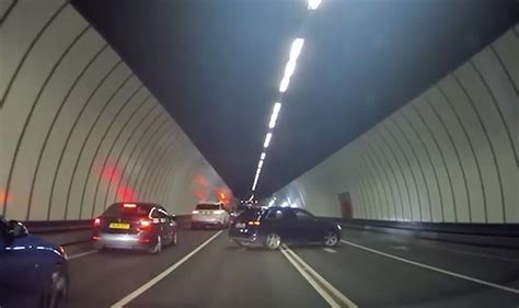 Driver Does Dangerous Three Point Turn In Major Uk City Road Tunnel Uk News Uk