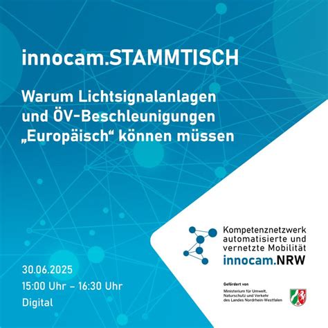 Innocamstammtisch Innocamstammtisch Cits Smartmobility öpnv