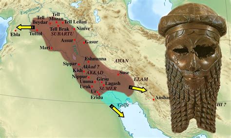 Akkadian Empire Map