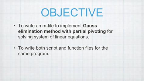 gauss elimination with partial pivot pptx programming languages