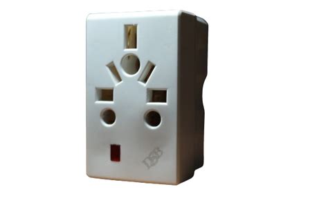 Multi Input 3 Way 3 Pin Plug Type G Multicountry Input Plug Adapter