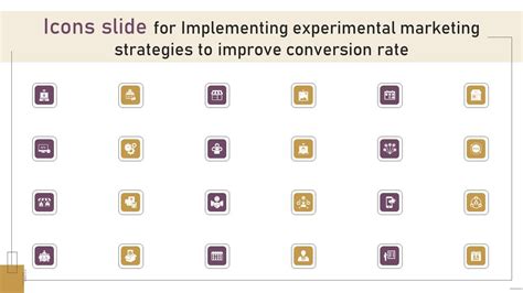 icons slide for implementing experimental marketing strategies to