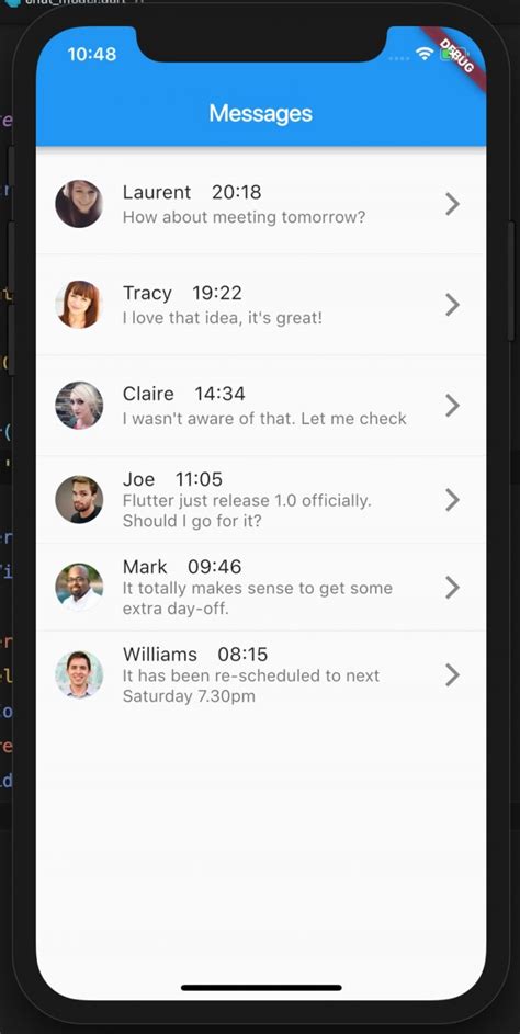 Build A Simple Message App Ui In Flutter • Fluttermaster
