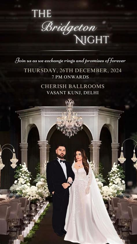 Bridgeton Theme Engagement Invitation Wedding Reception Decorations