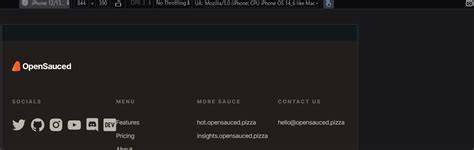 Bug Weird Margins On The Socials In Footer On Landscape Mode · Issue 91 · Open Saucedlanding
