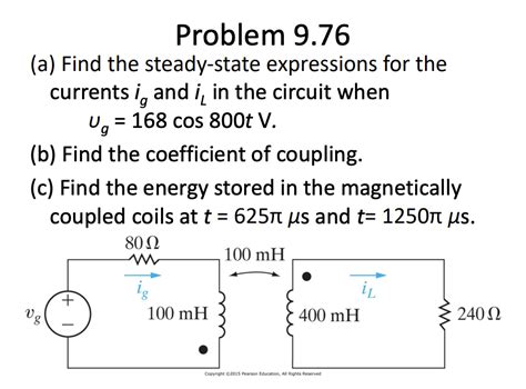 Solved Problem 9 76 A Find The Steady State Expressions For The 1 Answer Transtutors