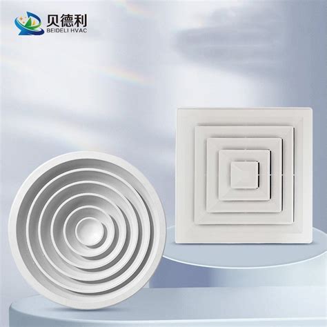 Hvac System Air Conditioning Type Aluminum Ceiling Diffuser 4 Ways