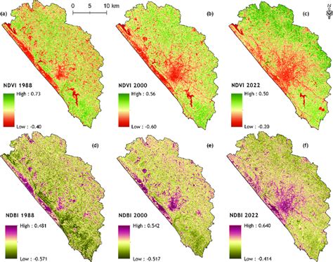 Estimated Spectral Indices A Ndvi 1988 B Ndvi 2000 C Ndvi 2022 Download Scientific