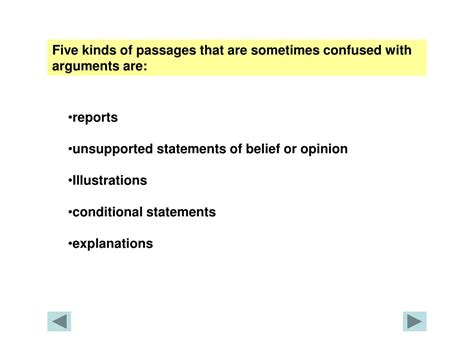 Ppt Distinguishing Arguments From Non Arguments Powerpoint