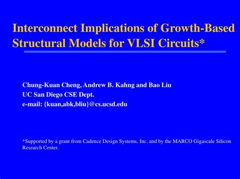 Ppt Interconnect Implications Of Growth Based Structural Models For