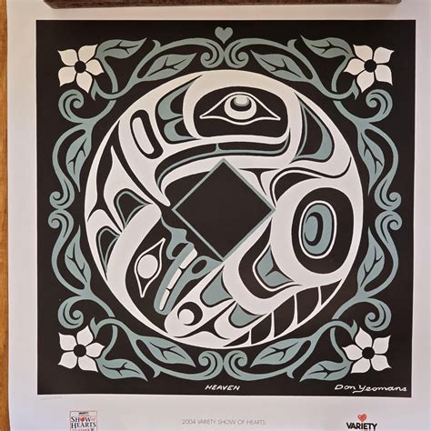 Don Yeomans Heaven Poster Limited Edition Haida Art 2004 Etsy