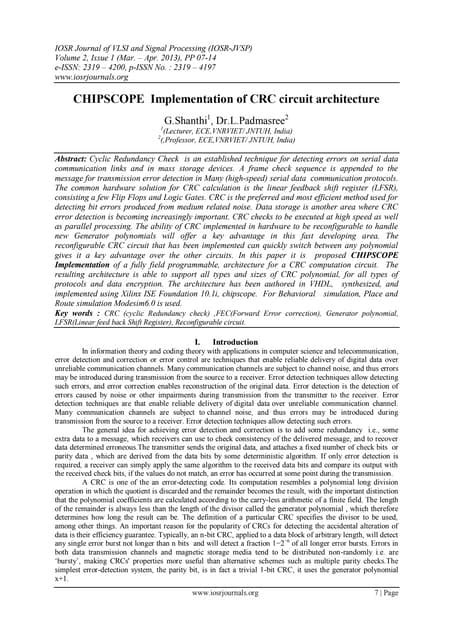 presentation on cyclic redundancy check crc pptx computing technology and computing
