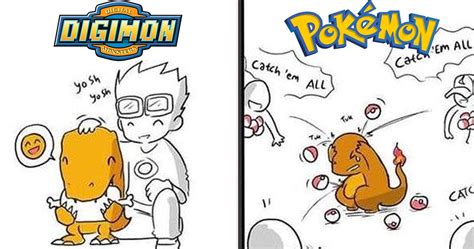 Pokemon Digimon Meme Pokemon Vs Digimon Debates In Nutshell By
