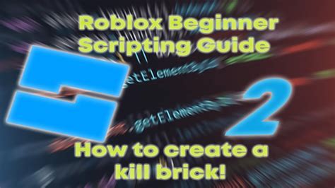 How To Script A Kill Brick In ROBLOX STUDIO YouTube