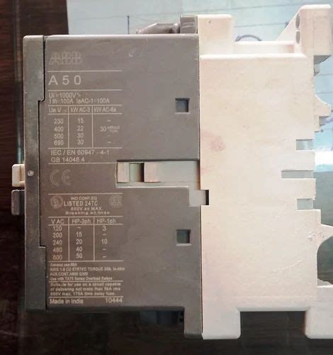Abb A50 30 Magnetic Contactor 100a 3 Pole Refurbished At Rs 2500 Abb Power Contactors In