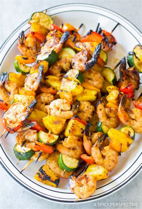 Teriyaki Bbq Grilled Shrimp Skewers Recipe A Spicy Perspective