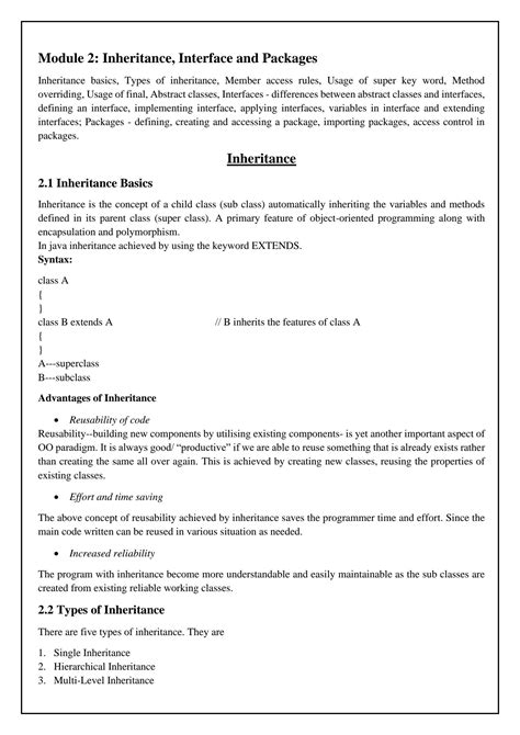 Solution Object Oriented Programming Java Inheritance Studypool