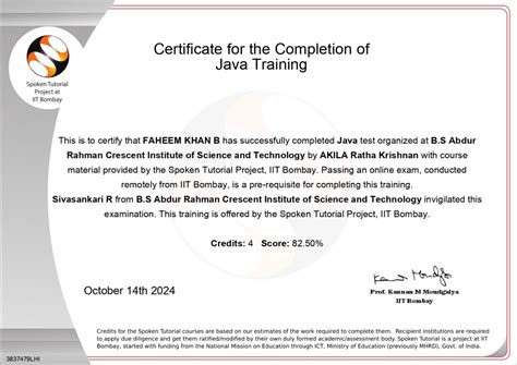 Faheem Khan On Linkedin Java Training Certification Spokentutorial