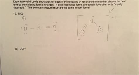 Solved Draw Two Valid Lewis Structures For Each Of The Following 1 Answer Transtutors