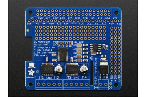 Adafruit Dc And Stepper Motor Hat For Raspberry Pi Mini Kit Kiwi Electronics