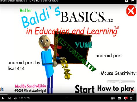 Baldi S Better Basics Android Port By The Dee Dee Modder