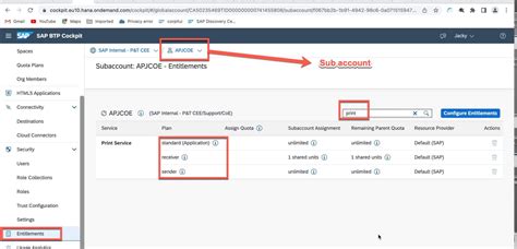 test btp sap print service with postman