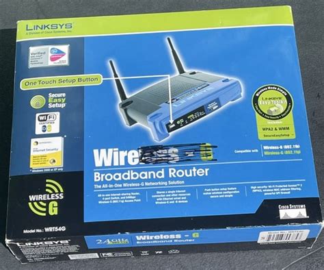 Linksys Wrt54g 2 4ghz 802 11g Wireless G Router Speed Booster New Open Box Ebay