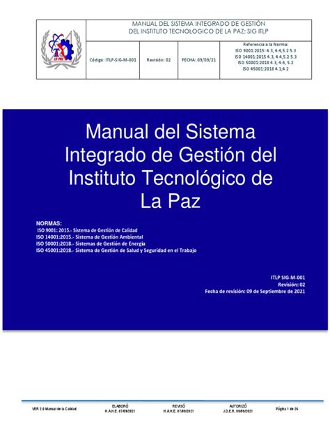 Itlp Manual Sig 1 Pdf Planificación Sistema De Información