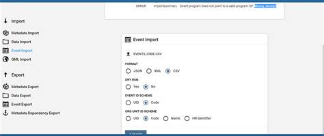 Event Data Import From Csv Using Import Export App Not Working While Using Event Id Scheme Code