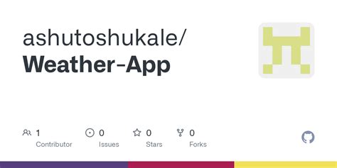 GitHub Ashutoshukale Weather App