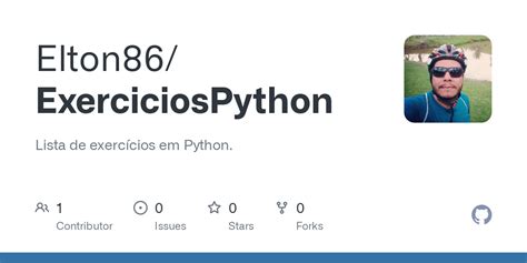 Github Elton Exerciciospython Lista De Exerc Cios Em Python