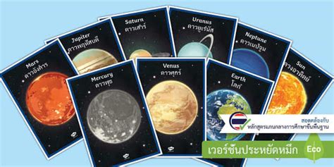 รูปภาพดาวเคราะห์ สื่อการสอนวิทยาศาสตร์