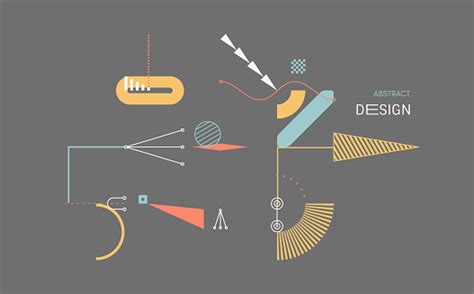 단순한 기하학적 모양과 형태를 가진 현대 미술 구성 멤피스 디자인 과학 브로셔 프리젠 테이션 포스터 표지 잡지 전단지 또는