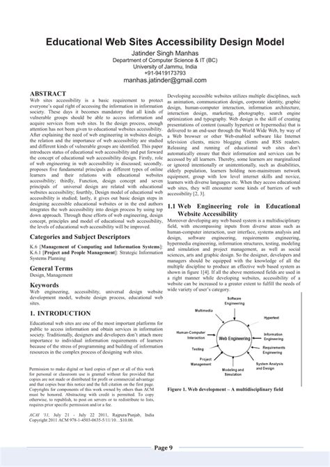 Pdf Educational Web Sites Accessibility Design Model