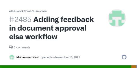 Adding Feedback In Document Approval Elsa Workflow · Issue 2485 · Elsa