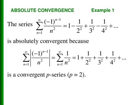 Ppt 116 Absolute Convergence And The Ratio And Root Tests Powerpoint