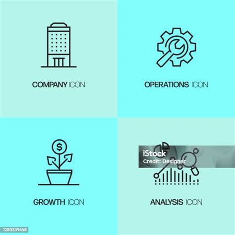 비즈니스 관련 라인 아이콘입니다 벡터 기호 그림입니다 0명에 대한 스톡 벡터 아트 및 기타 이미지 0명 개발 경영자 Istock