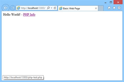 Php On Windows Using Webmatrix Single Click Install Tek Eye