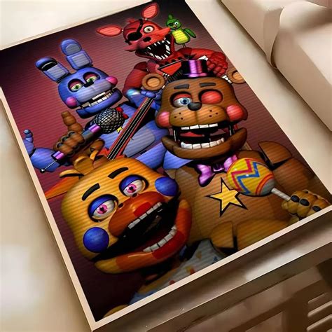 Five Nights At Freddys Classic Game Poster Wall Art Fnaf Game Store