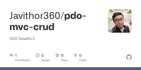 GitHub Javithor Pdo Mvc Crud DSS Desafio
