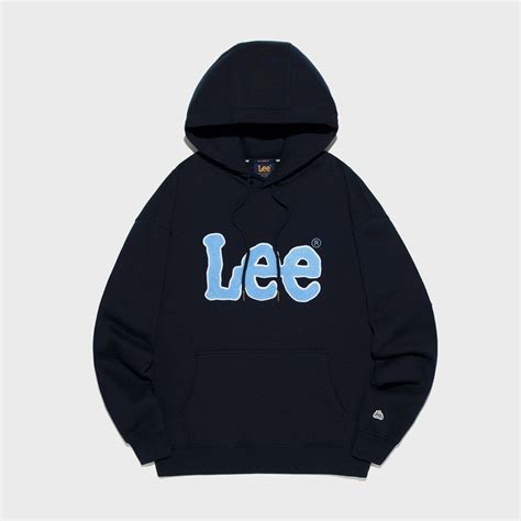 부클 트위치 로고 기모 후드 티셔츠 네이비 감도 깊은 취향 셀렉트샵 29cm