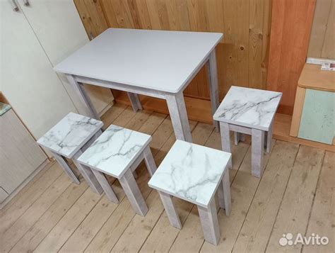 Кухонный стол и 4 табуретки набор комплект купить в Ижевске Товары для дома и дачи Авито