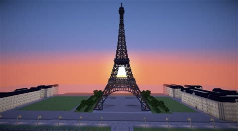 Minecraft Eiffel Tower Schematic